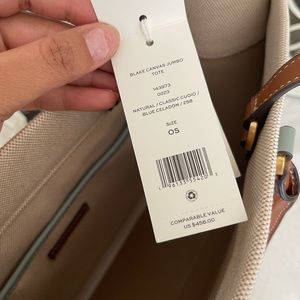Tory Burch | Bags | New Tory Burch Blake Canvas Jumbo Tote | Poshmark